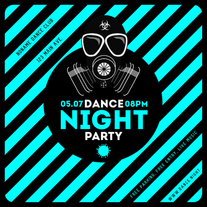 DANCE NIGHT INSTAGRAM POSTER Template | PosterMyWall