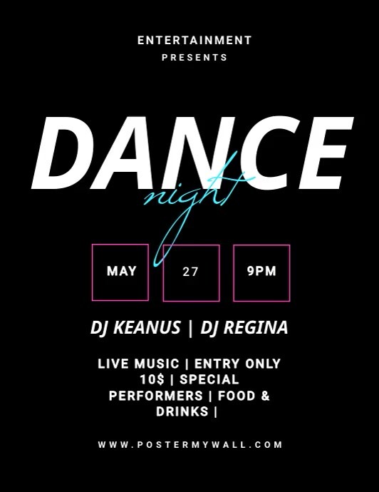 Dance Night Party Template | PosterMyWall