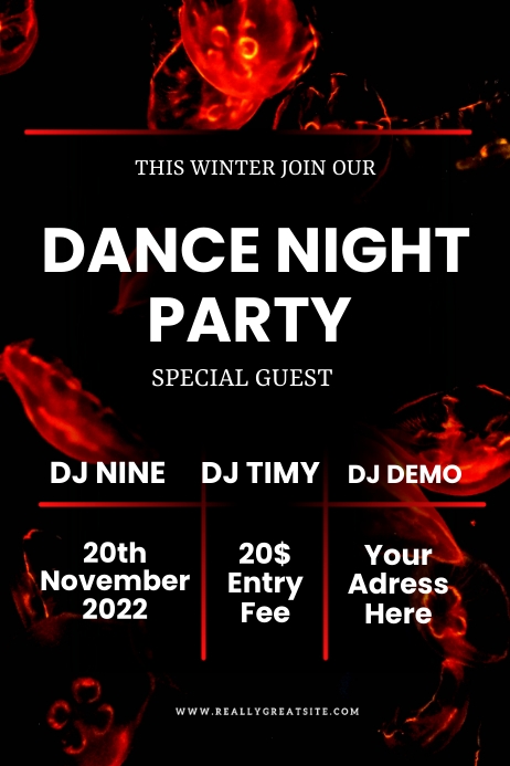 Dance Night Party Template | PosterMyWall