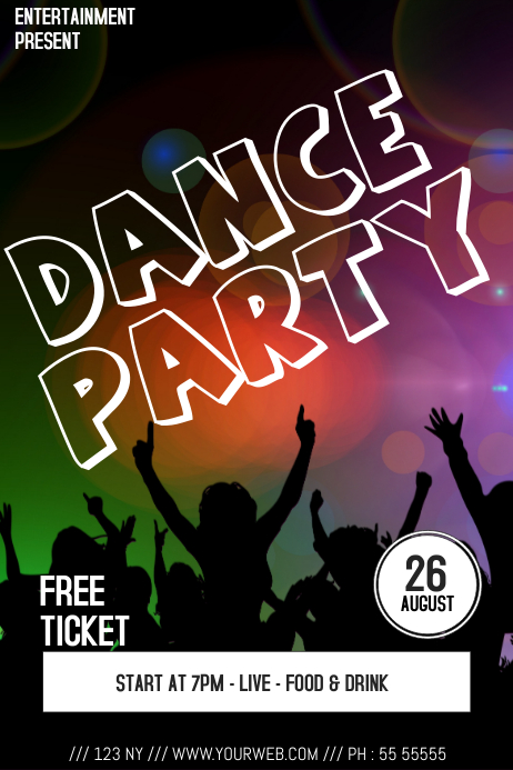 Copy of Dance night party flyer template | PosterMyWall