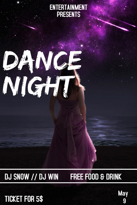 Dance night party flyer template | PosterMyWall