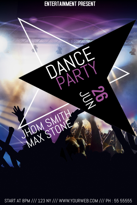 Copy of Dance night party flyer template | PosterMyWall
