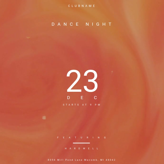 Dance Night Poster Template | PosterMyWall
