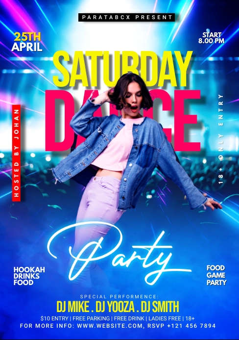 Dance Party Ad (2) Template | PosterMyWall