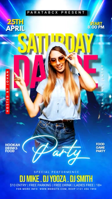 Dance Party Ad (3) Template | PosterMyWall