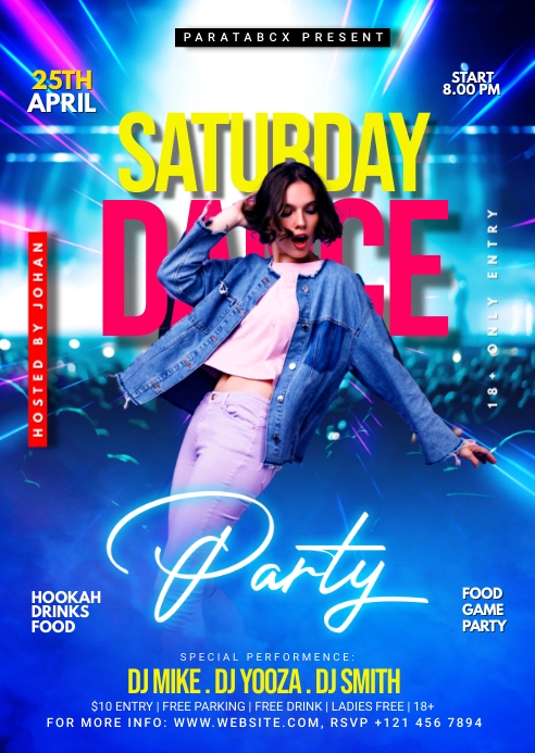 Dance Party Ad Template | PosterMyWall