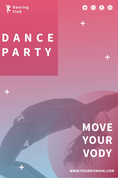 Dance Party Ads Template | PosterMyWall