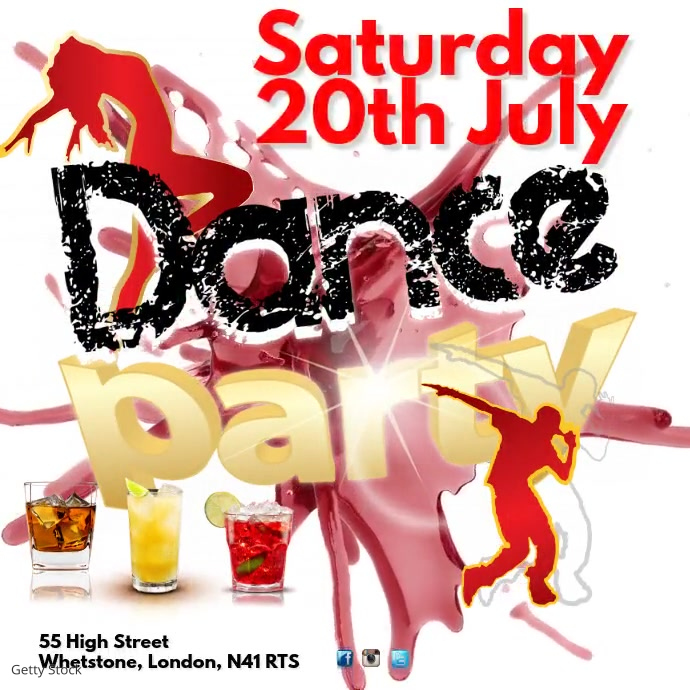 Dance party advert Template | PosterMyWall