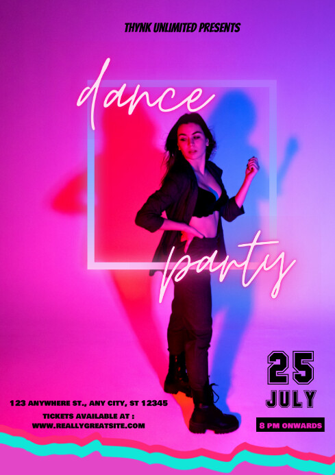 Plantilla de Dance Party | PosterMyWall