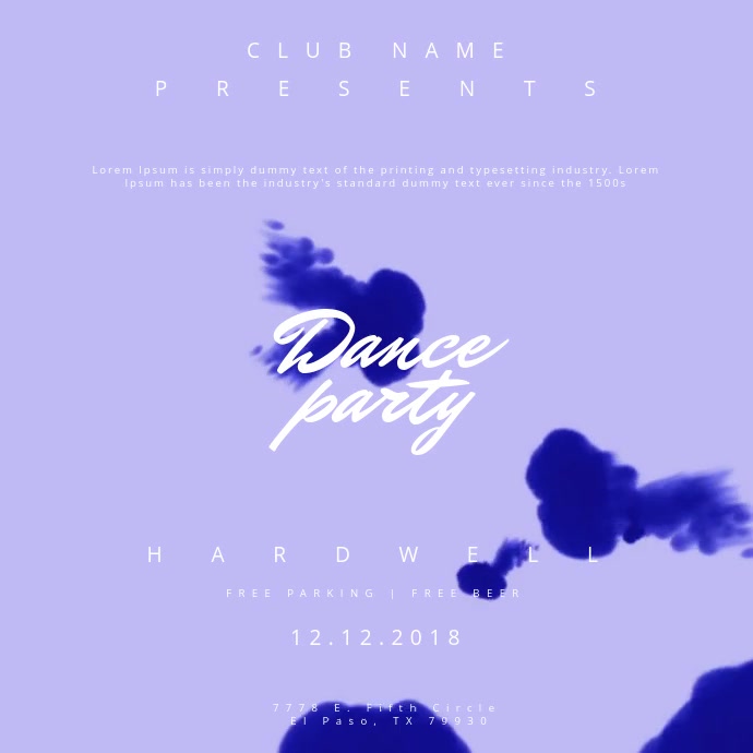 Dance Party Template | PosterMyWall