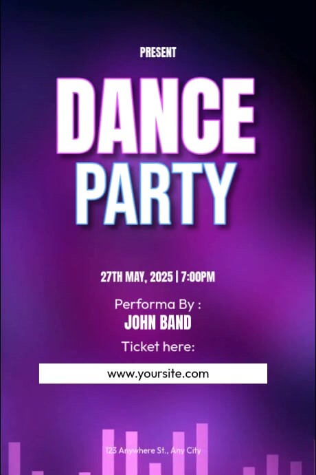 Copy of dance party | PosterMyWall