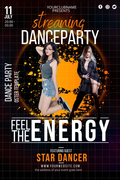 Copy of dance party | PosterMyWall