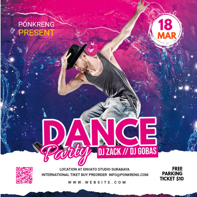 Copy of Dance Party | PosterMyWall