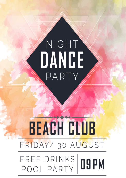 Dance party Template | PosterMyWall
