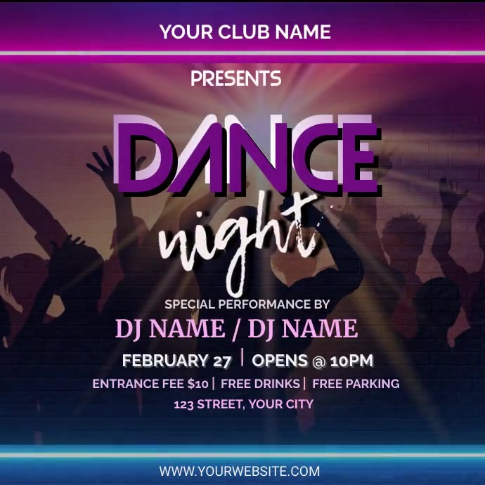 Plantilla de Fiesta de Baile | PosterMyWall