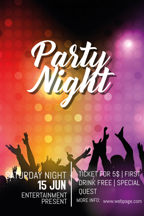 Copy of Dance party event flyer template | PosterMyWall