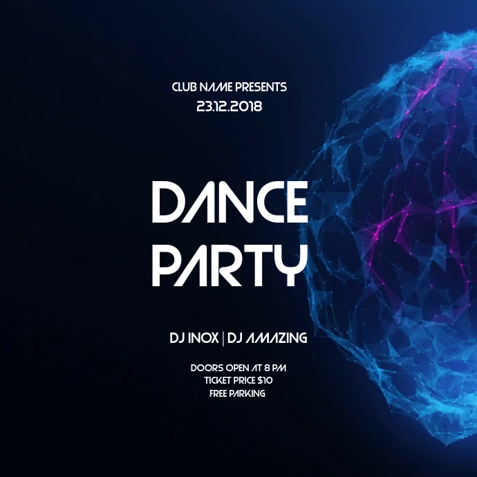 Dance Party Flyer Template | PosterMyWall