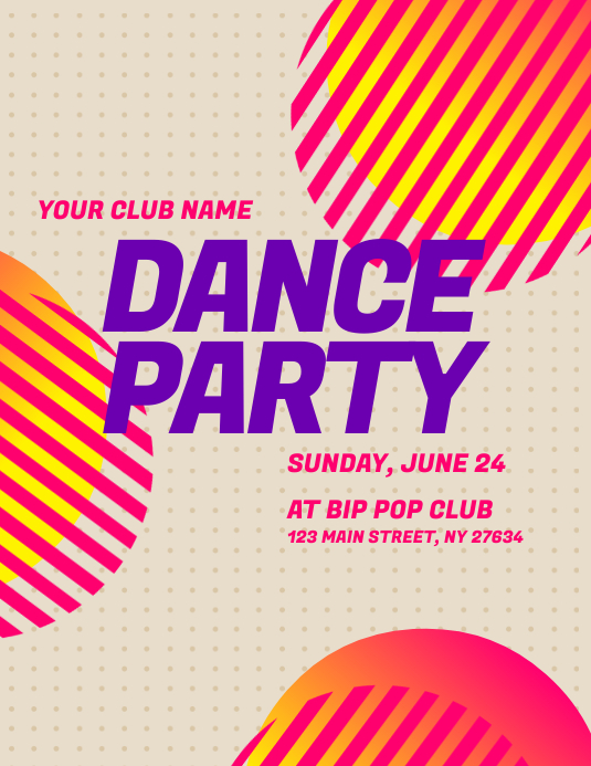 Dance Party Flyer Template | PosterMyWall