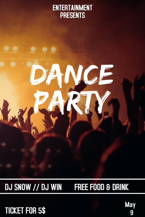 Copy of Dance party flyer template | PosterMyWall
