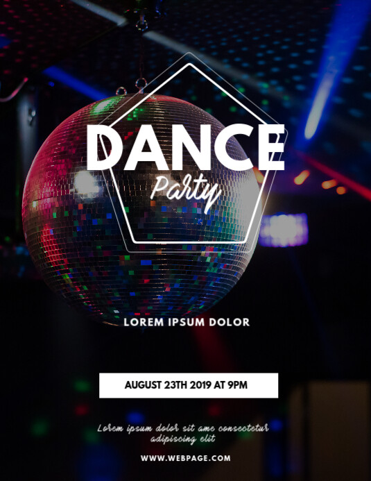 Dance Party flyer template | PosterMyWall