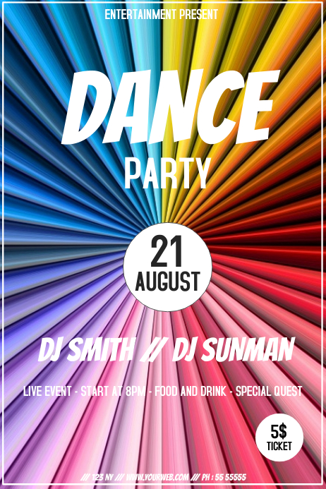 Dance party flyer template | PosterMyWall