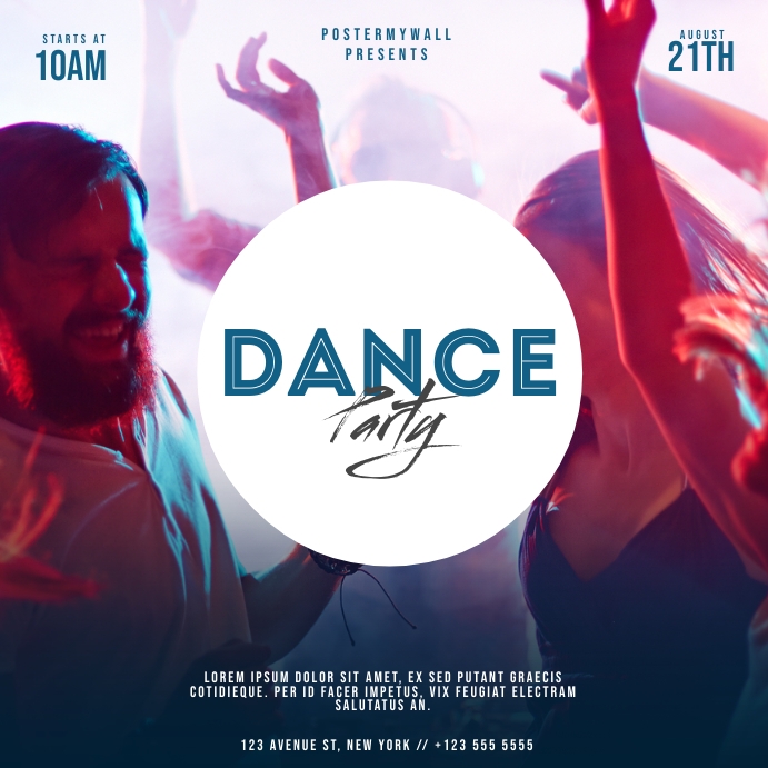 Copy of Dance Party Instagram Post Template (2) | PosterMyWall