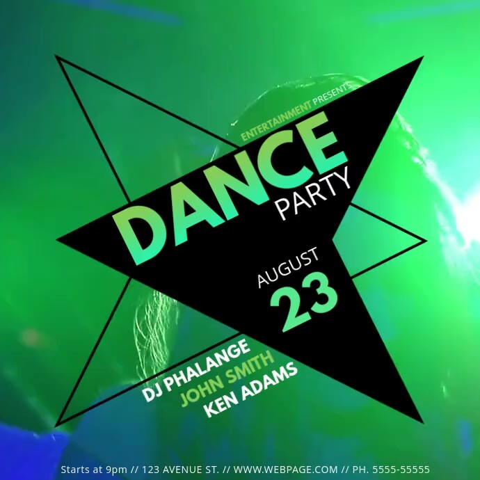 Dance Party Night club event video advertising template | PosterMyWall