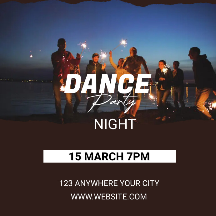 Plantilla de Dance party night | PosterMyWall