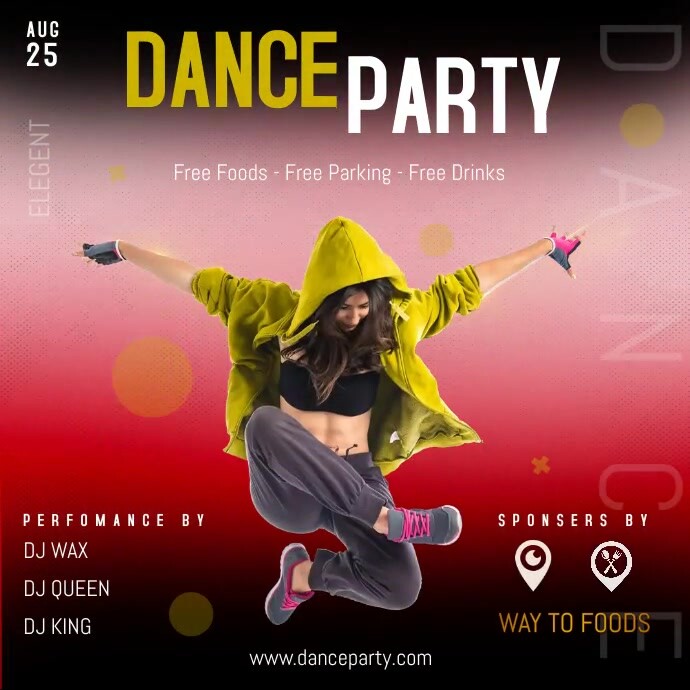 dance party night DJ music poster design Template | PosterMyWall