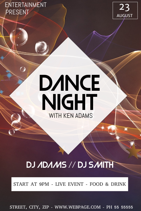 Copy of Dance party night flyer template | PosterMyWall