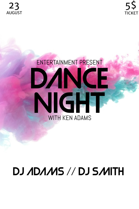 Dance party night flyer template | PosterMyWall
