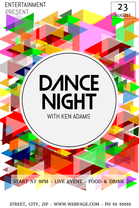 Dance party night flyer template | PosterMyWall