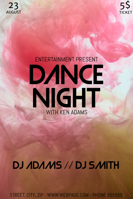 Dance party night flyer template | PosterMyWall