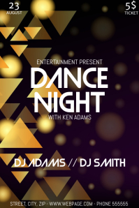 Dance party night flyer template | PosterMyWall