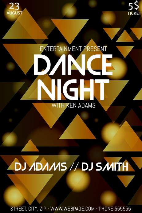 Copy of Dance party night flyer template | PosterMyWall