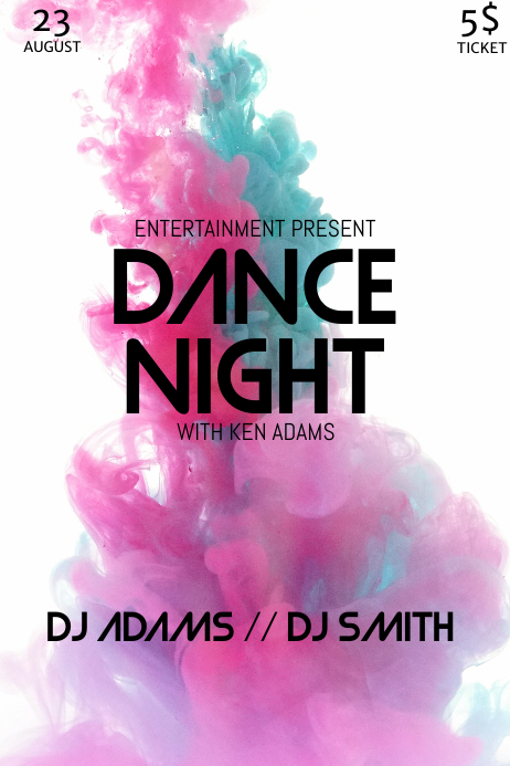 Dance party night flyer template | PosterMyWall