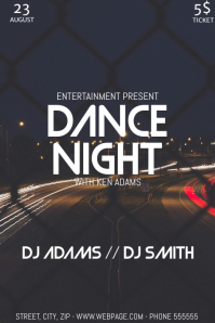 Dance party night flyer template | PosterMyWall