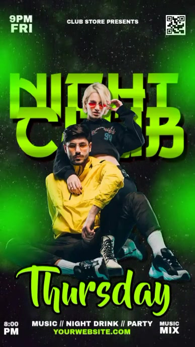 Dance Party Night Promotion Template | PosterMyWall