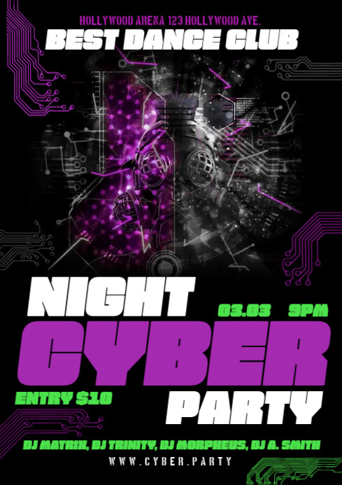 DANCE PARTY POSTER Template | PosterMyWall