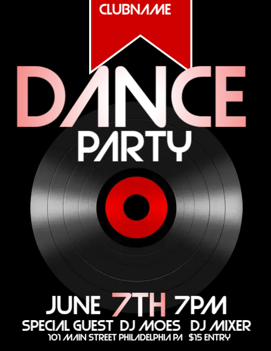 Copy of Dance Party | PosterMyWall