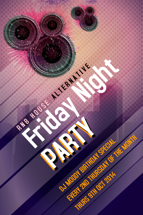 Dance Party Poster Template | PosterMyWall