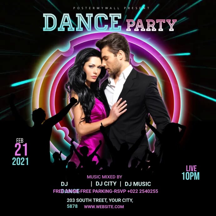Dance Party Template | PosterMyWall