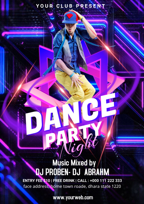 Dance Party Template | PosterMyWall