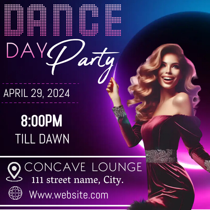 Dance party template | PosterMyWall