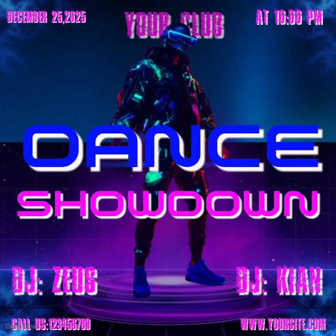 DANCE SHOWDOWN Template | PosterMyWall