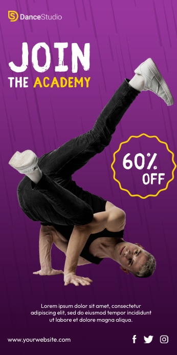 Dance Studio Ads Banner Template | PosterMyWall