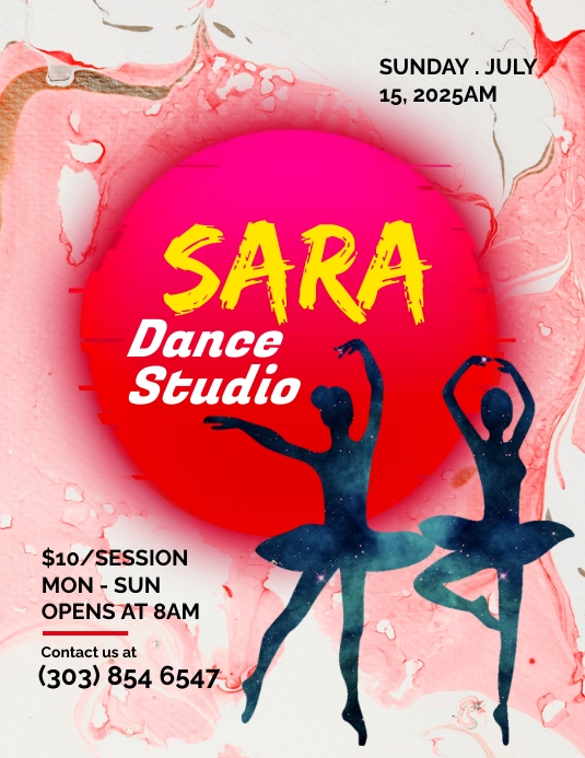 Dance Studio Flyer Template | PosterMyWall