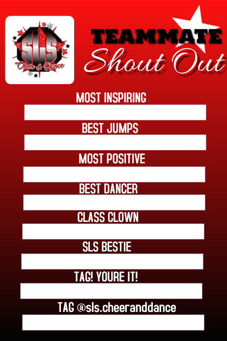 Dance Teammate Shoutout! Template | PosterMyWall