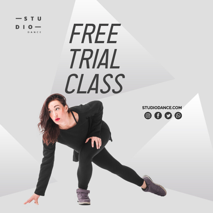DANCING STUDIO CLASSES FLYER POSTER Template | PosterMyWall