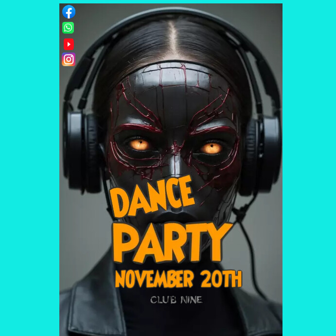 DANCY PARTY Template | PosterMyWall